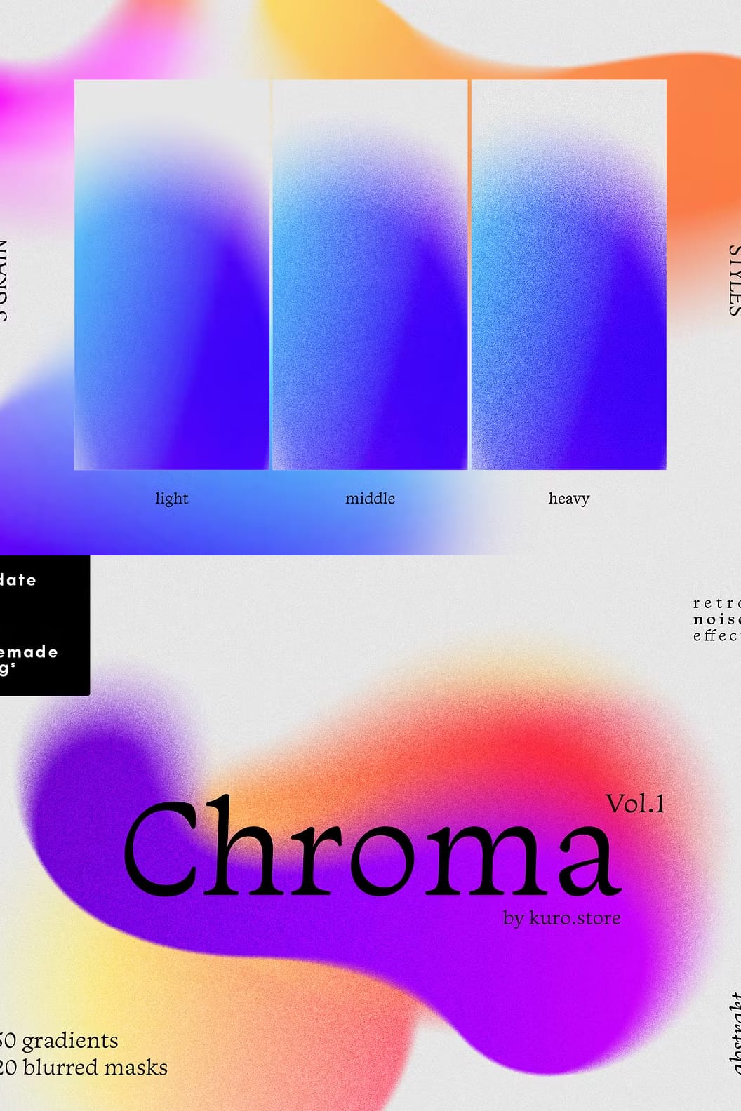 Chroma Grainy Gradient Textures - Best Grafik - Design Resources