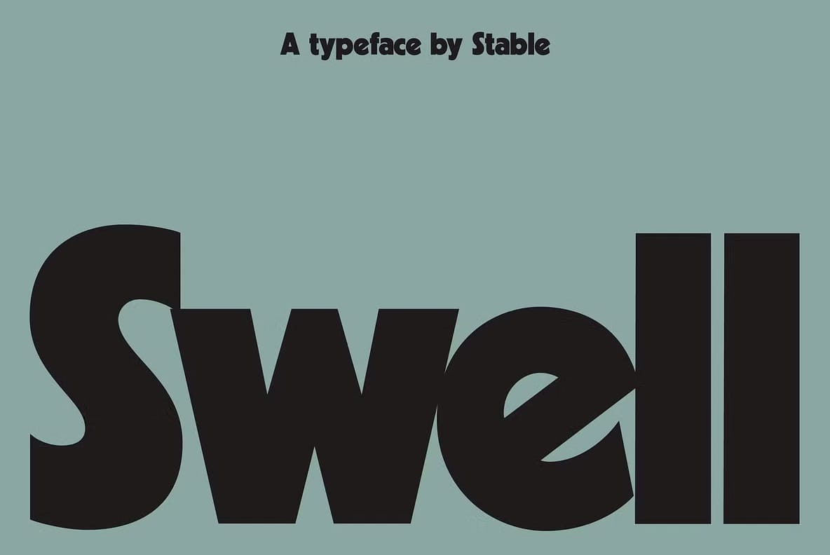 Swell - Display Font - Best Grafik - Design Resources