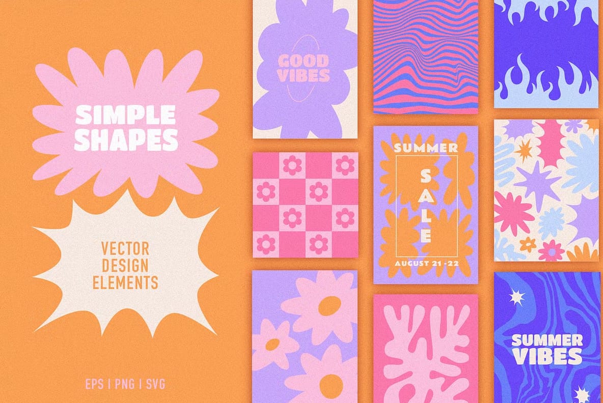 Simple shapes - design elements - Best Grafik - Design Resources