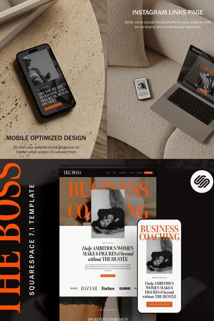 Squarespace 7.1 Website Template - Best Grafik - Design Resources